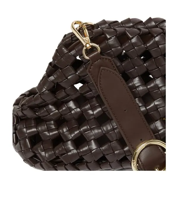 Marella Woven Leather Clutch Bag