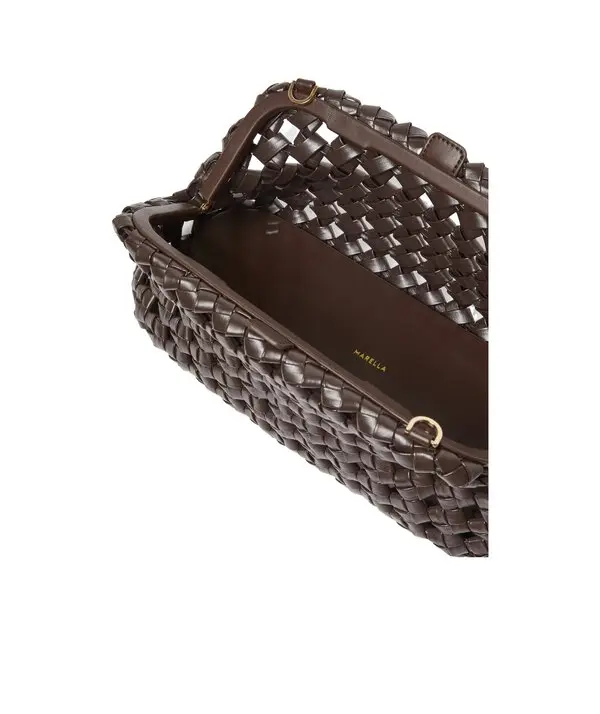 Marella Woven Leather Clutch Bag