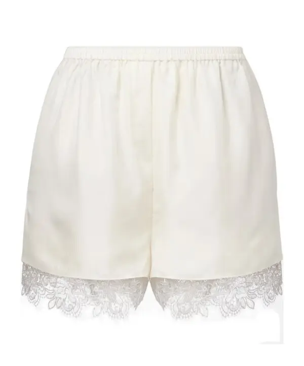 RÓHE Elastic Waist Shorts - White