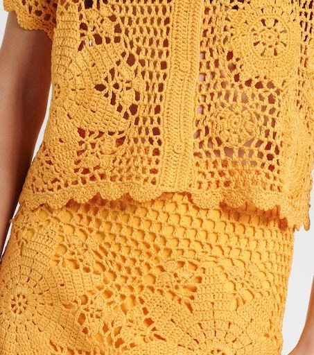 Simkhai Macks Floral Crochet Cotton Shirt