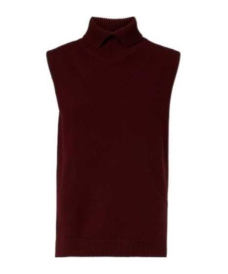 JIL SANDER Wool Turtleneck Sweater Vest