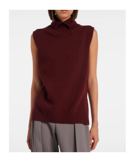 JIL SANDER Wool Turtleneck Sweater Vest