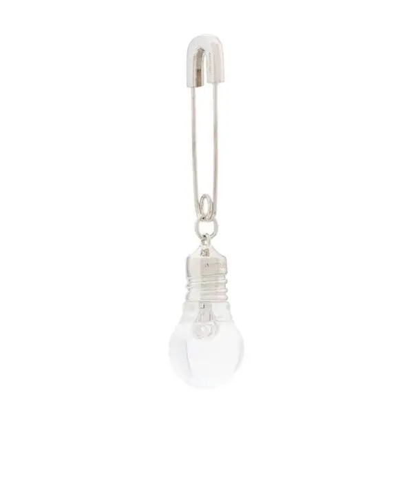 AMBUSH Light Bulb Embellished Earring - White