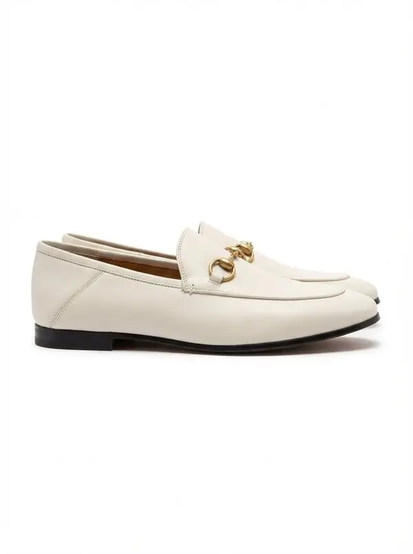 Gucci Brixton Horsebit Loafers - White