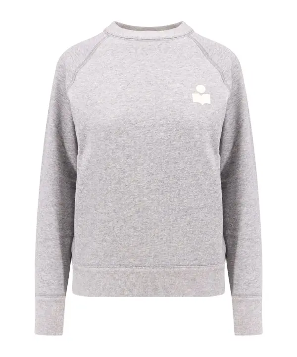 Isabel Marant Étoile Milla Flocked Logo Crewneck Sweatshirt