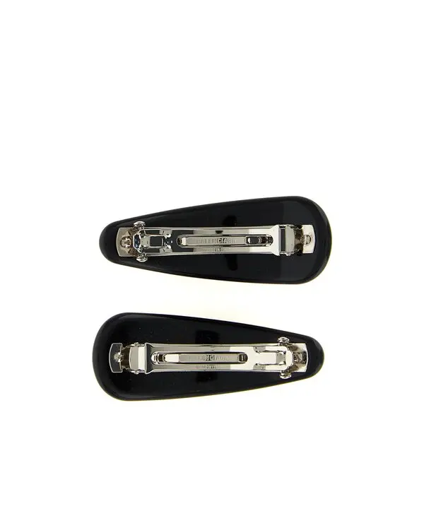 Balenciaga Logo Detailed Hair Clips
