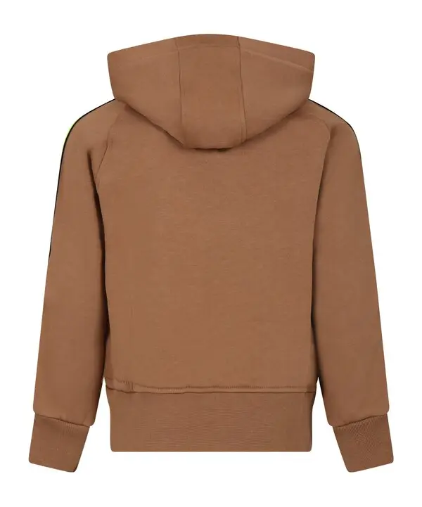 BARROW Logo-print Zip-up Hoodie