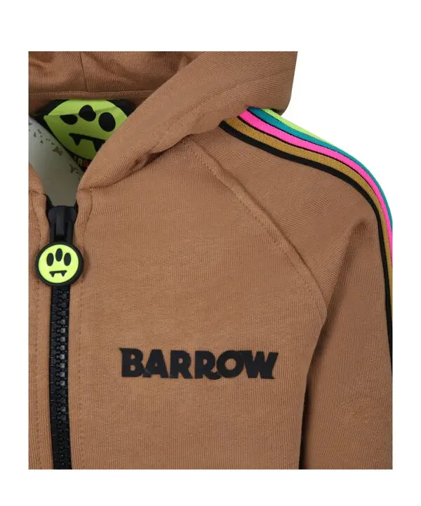 BARROW Logo-print Zip-up Hoodie