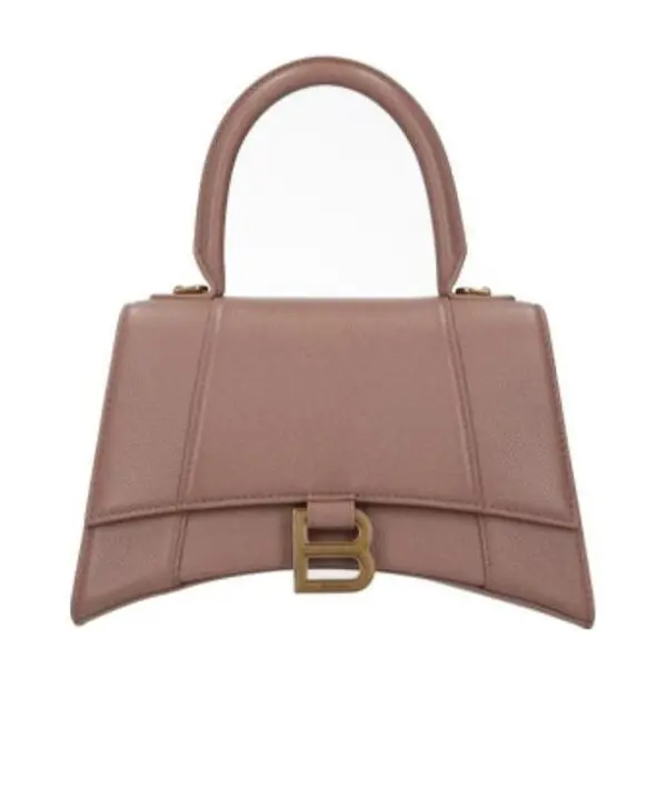 Balenciaga Hourglass Small Shoulder Bag - Brown