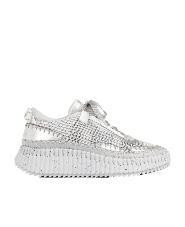 Chloé Lower-impact Mesh Nama Sneakers - White