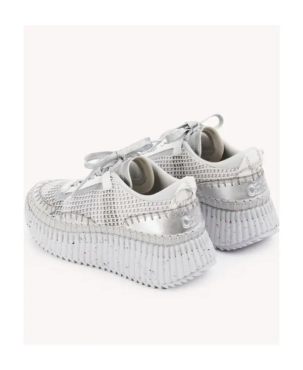 Chloé Nama Lower-impact Mesh Sneakers - White