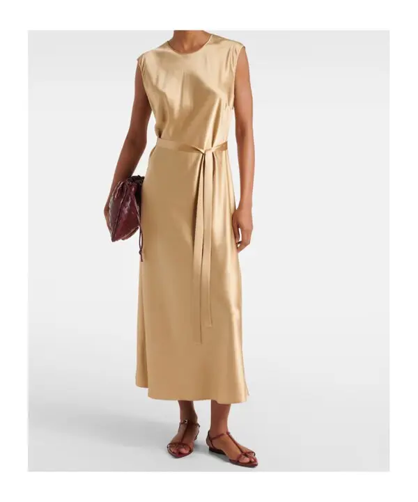 JOSEPH Belted Midi Dress
