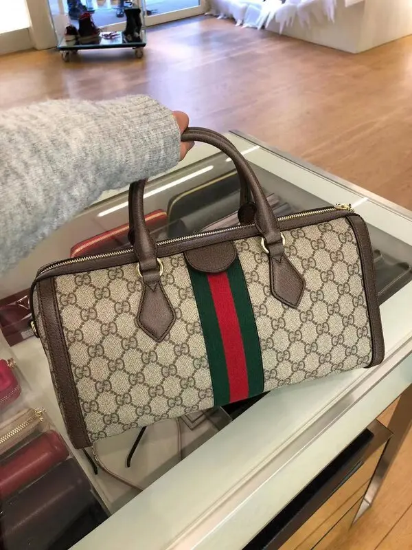 Gucci Ophidia Gg Medium Top Handle Bag