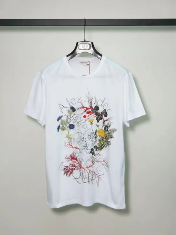 Alexander McQueen Botanical Logo Print T-shirt