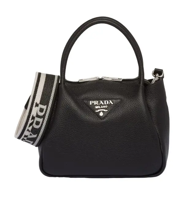Prada Small Leather Handbag - Black