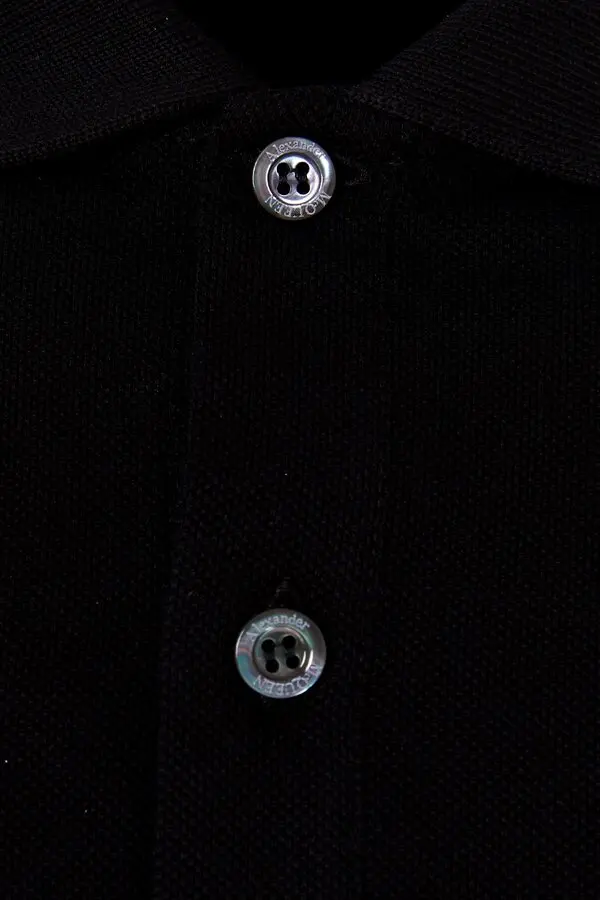 Alexander McQueen Skull Patch Polo Shirt