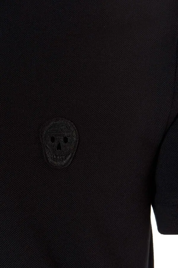Alexander McQueen Skull Patch Polo Shirt