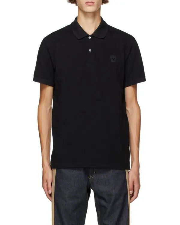 Alexander McQueen Skull Patch Polo Shirt