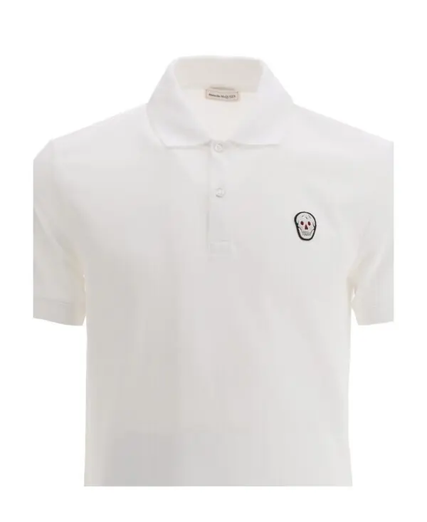 Alexander McQueen Skull Patch Polo Shirt