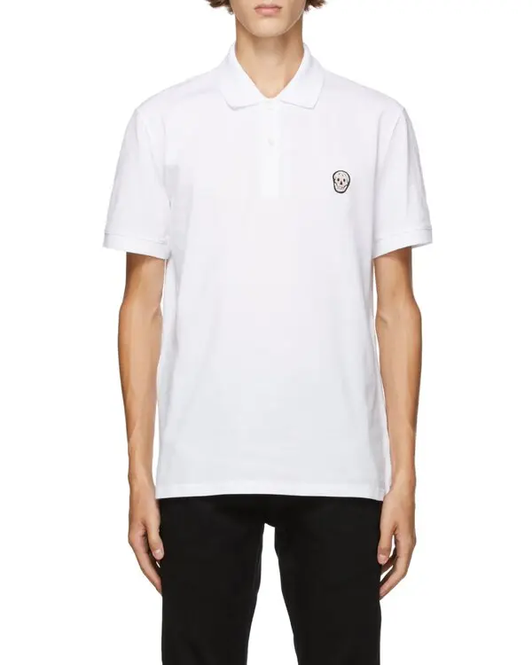 Alexander McQueen Skull Patch Polo Shirt