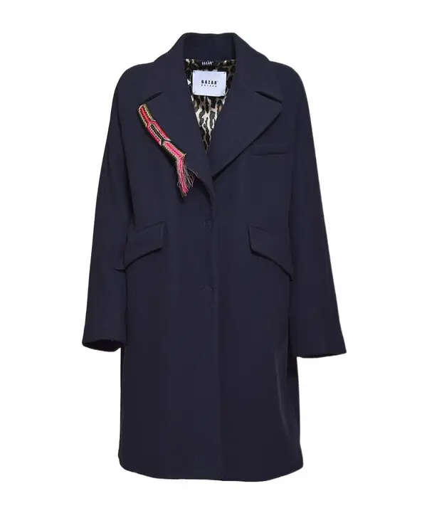 BAZAR DELUXE Collared Single-breasted Coat