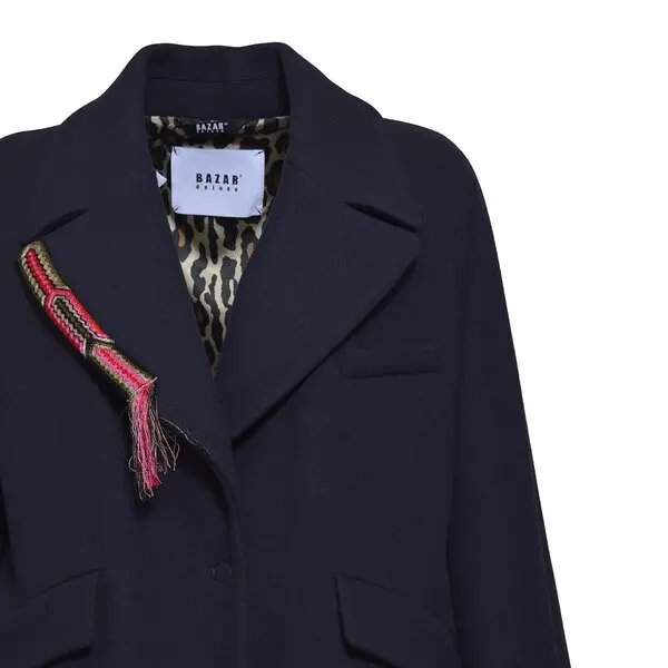 BAZAR DELUXE Collared Single-breasted Coat