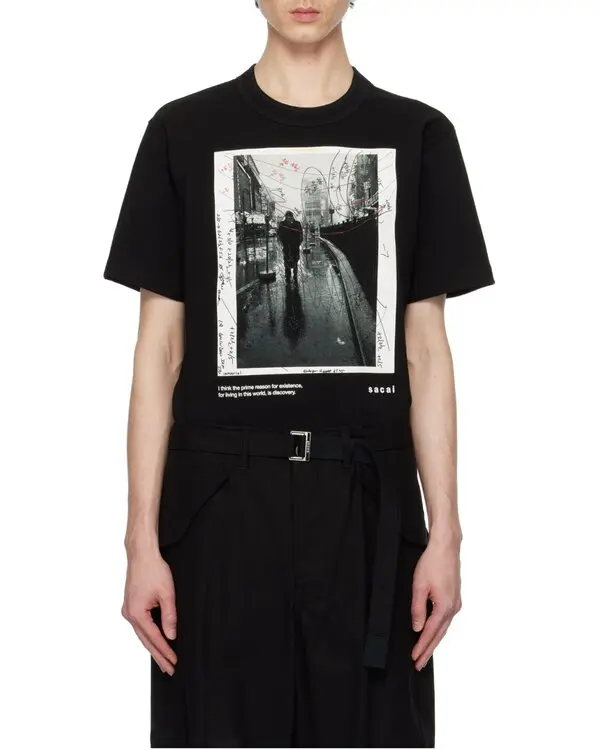 Sacai Graphic Printed Crewneck T-shirt