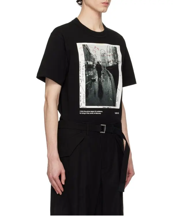 Sacai Graphic Printed Crewneck T-shirt