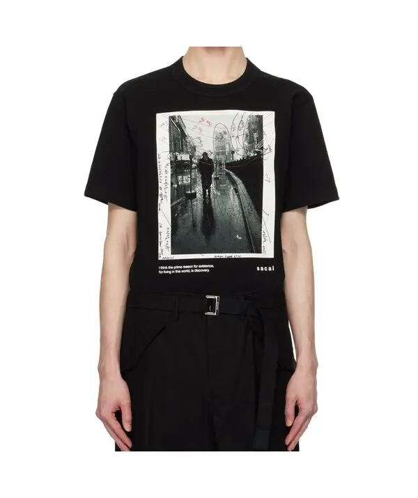 Sacai Graphic Printed Crewneck T-shirt