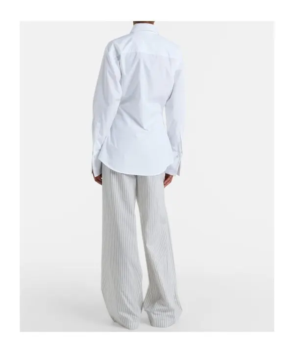 RÓHE Striped Silk And Cotton Wide-leg Pants