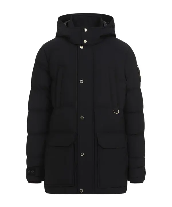 Moose Knuckles Valleyfield Logo Plaque Jacket - Black