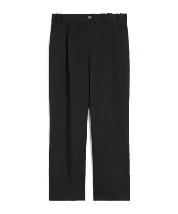 Max Mara Logo Plaque Cropped Pants
