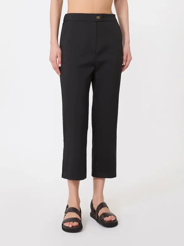 Max Mara Logo Plaque Cropped Pants