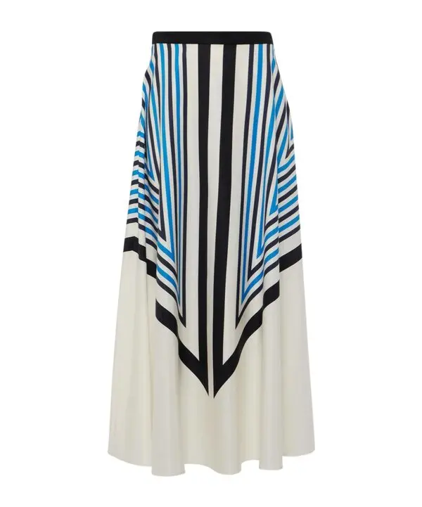 JOSEPH Cretto Pleated Detail Skirt