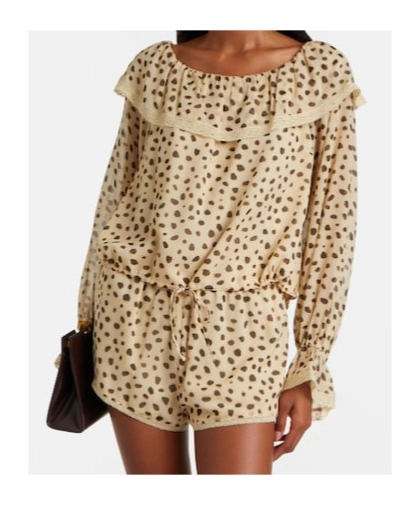 Posse Leopard-print Silk Blouse