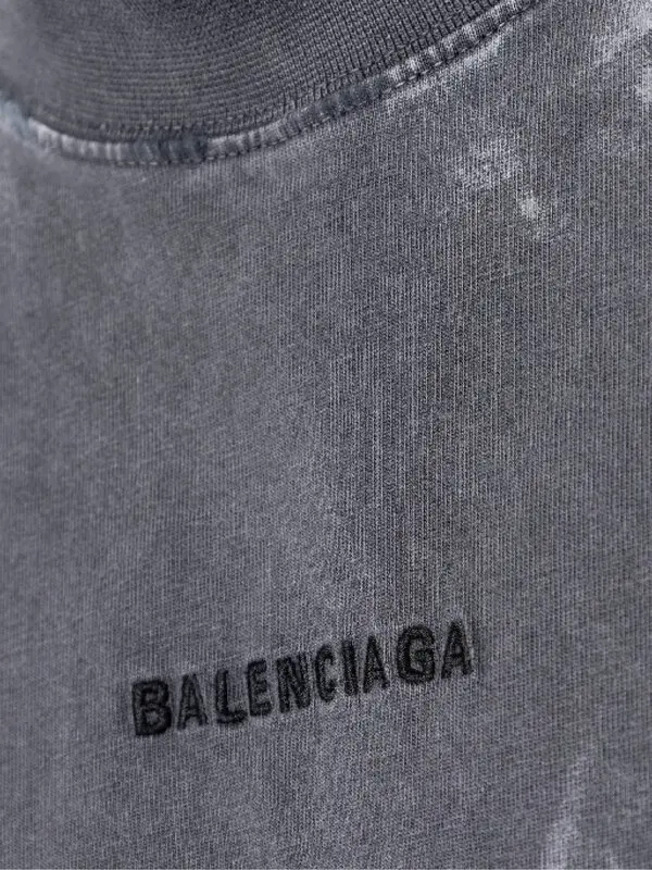 Balenciaga Paint Detailed Crewneck T-shirt