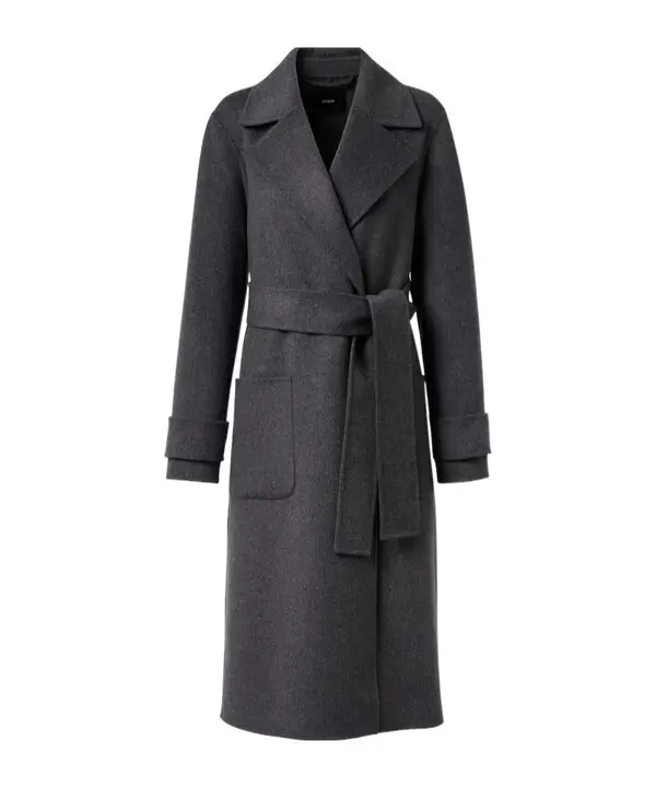 JOSEPH Belted Long-sleeved Coat