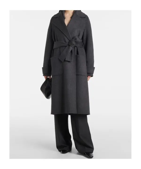 JOSEPH Belted Long-sleeved Coat