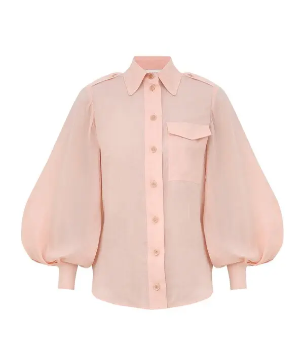 Zimmermann Utility Button-up Shirt