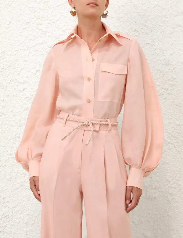 Zimmermann Utility Button-up Shirt