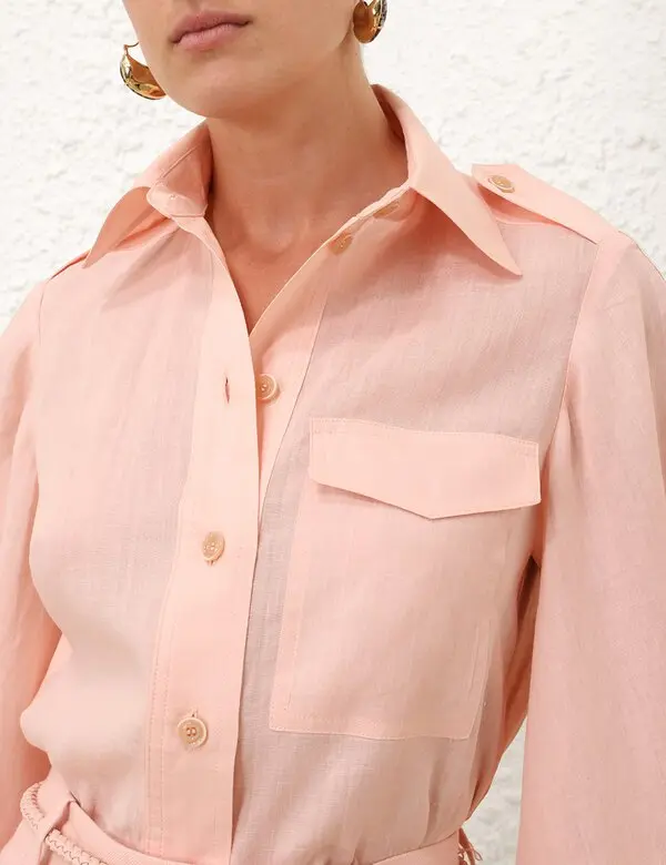 Zimmermann Utility Button-up Shirt