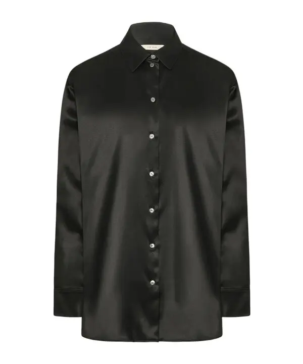 THE ROW Long-sleeve Silk Shirt