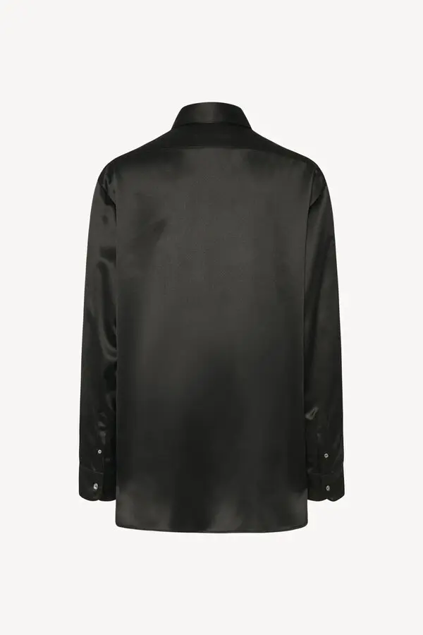 THE ROW Long-sleeve Silk Shirt