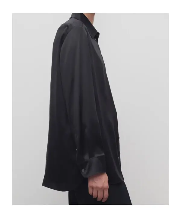 THE ROW Long-sleeve Silk Shirt