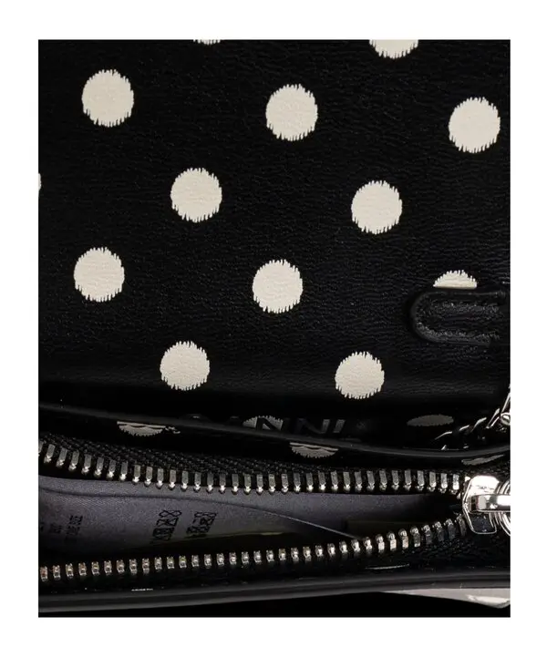 GANNI Bou Card Holder With Flap With Dots