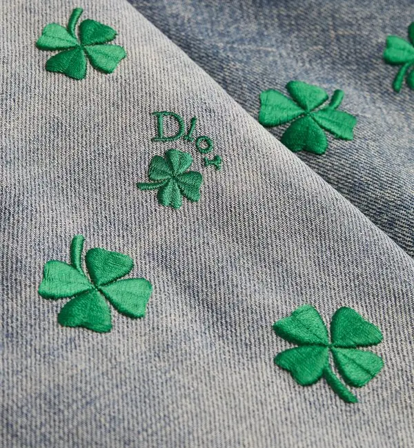 Dior Flared Embroidered Jeans