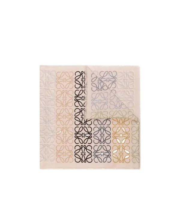 Loewe Anagram Lines Scarf - Nude