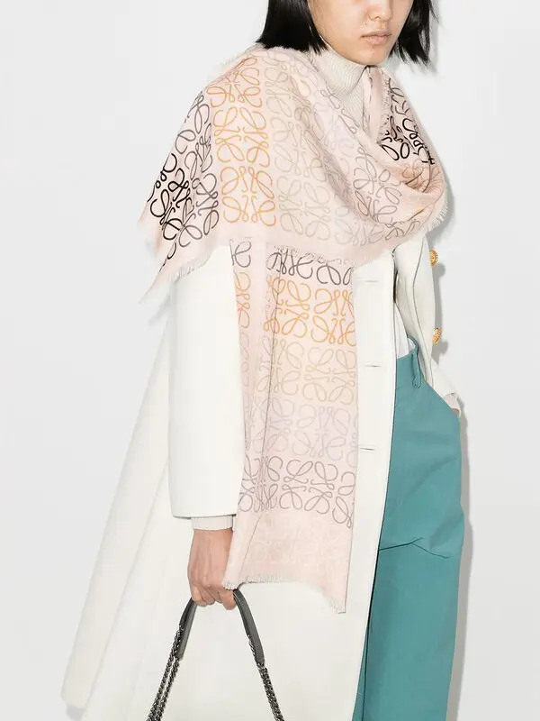 Loewe Anagram Lines Scarf