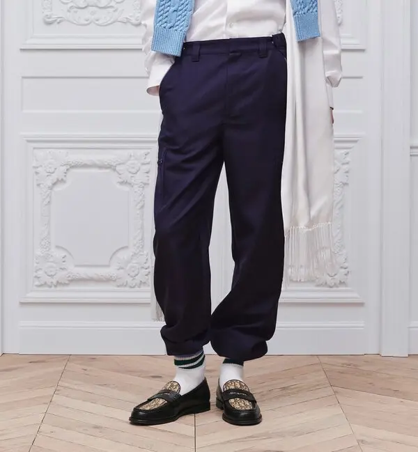 Dior Cargo Pants With Embroidery