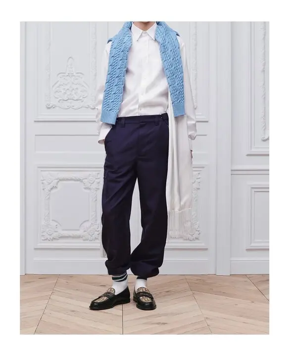 Dior Cargo Pants With Embroidery